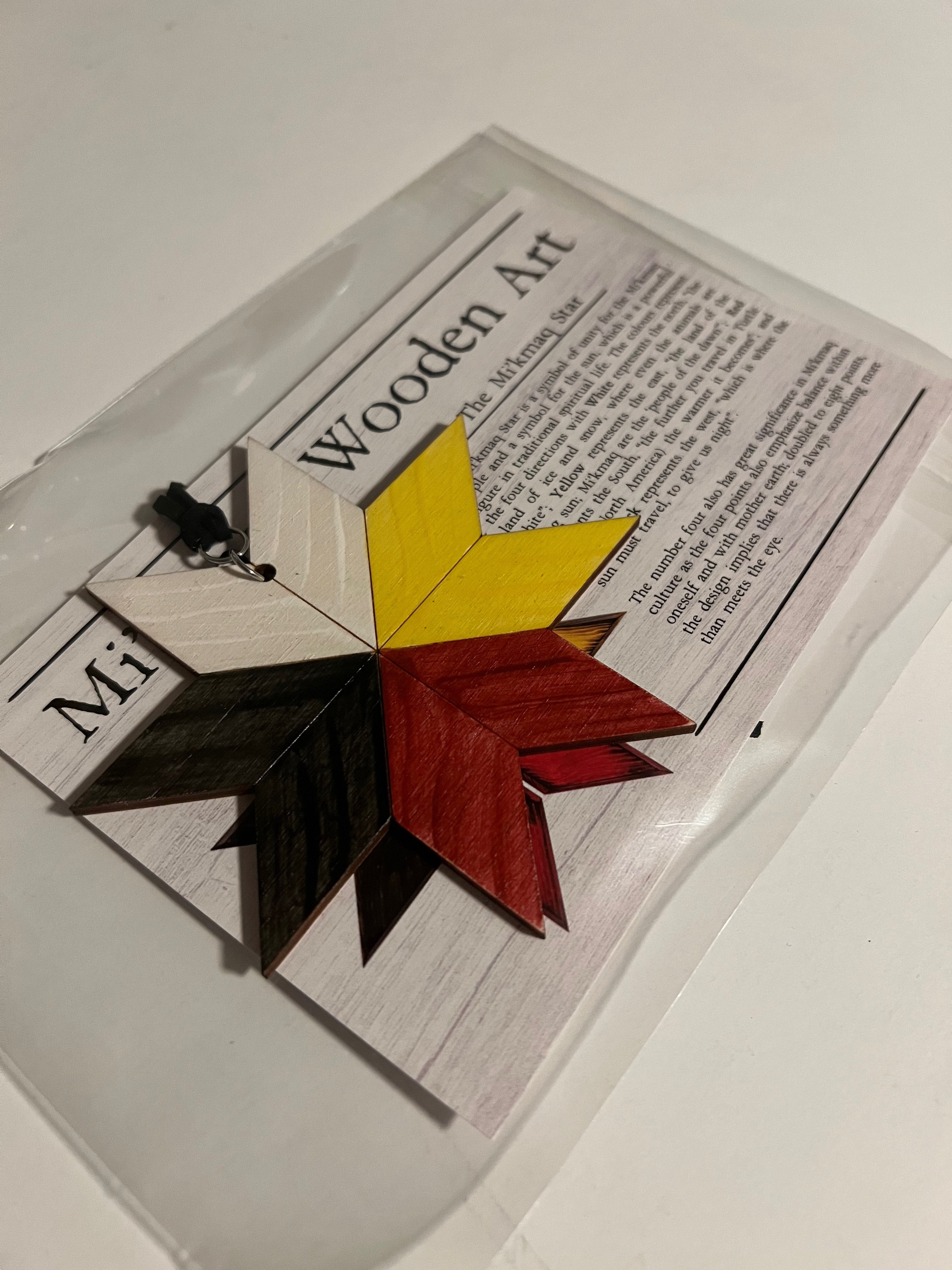 Mi'kmaq Star Ornament | Mi'kmaq Wooden Art